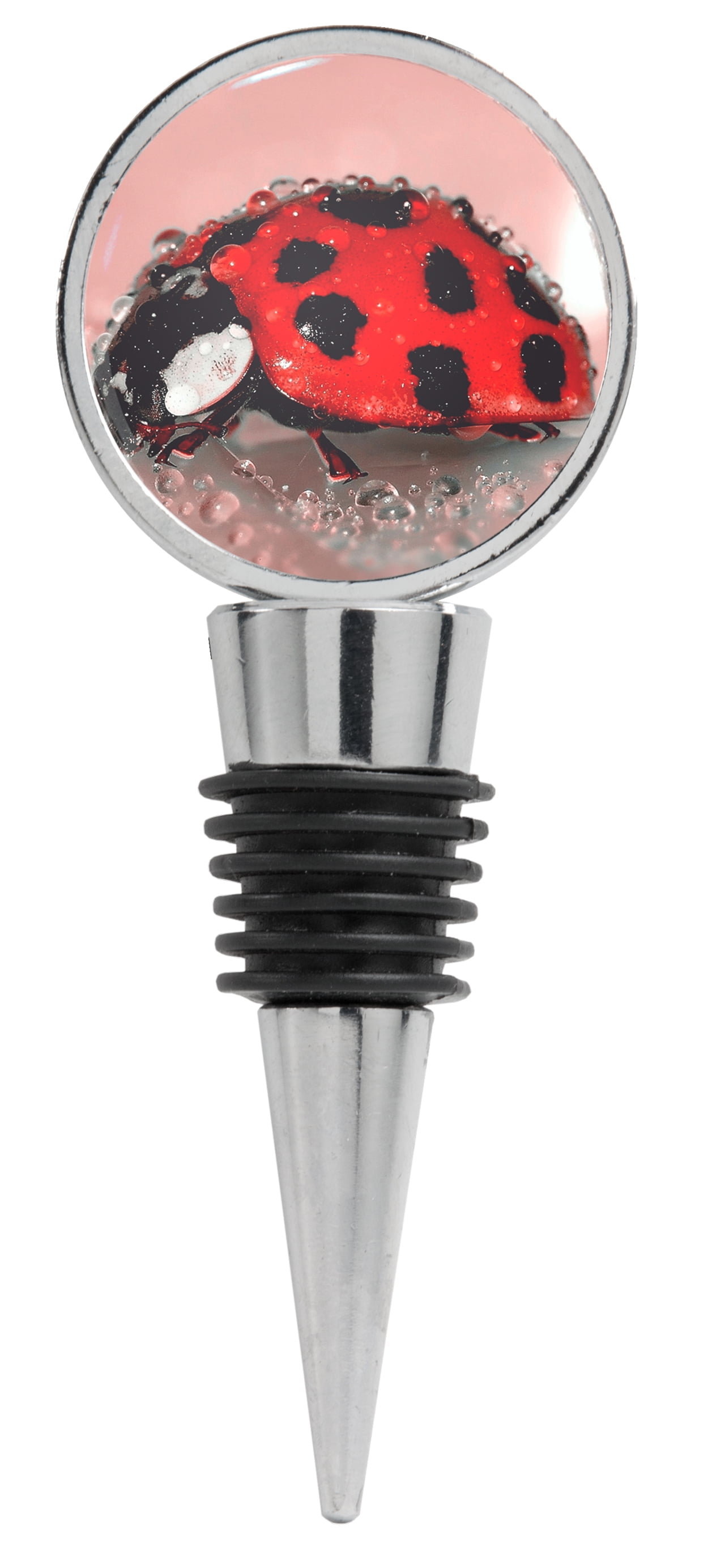 Closeup of a Ladybug Covered in Dew Wine Stopper - Walmart.com