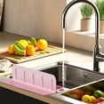 Silicone Sink Splash Guard, Faucet Water Barrier With Suction Cups ...