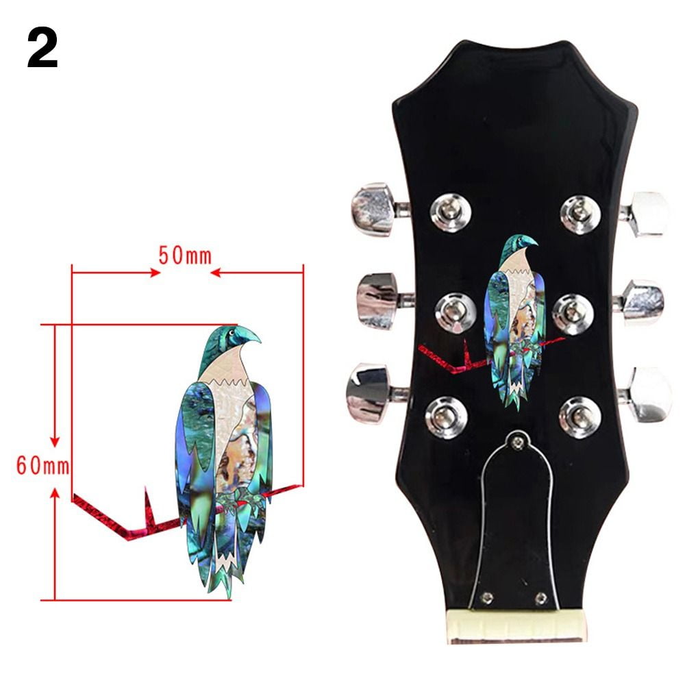 10 Styles PVC Sticker Guitar Accessories DIY Personalise Guitar Neck ...