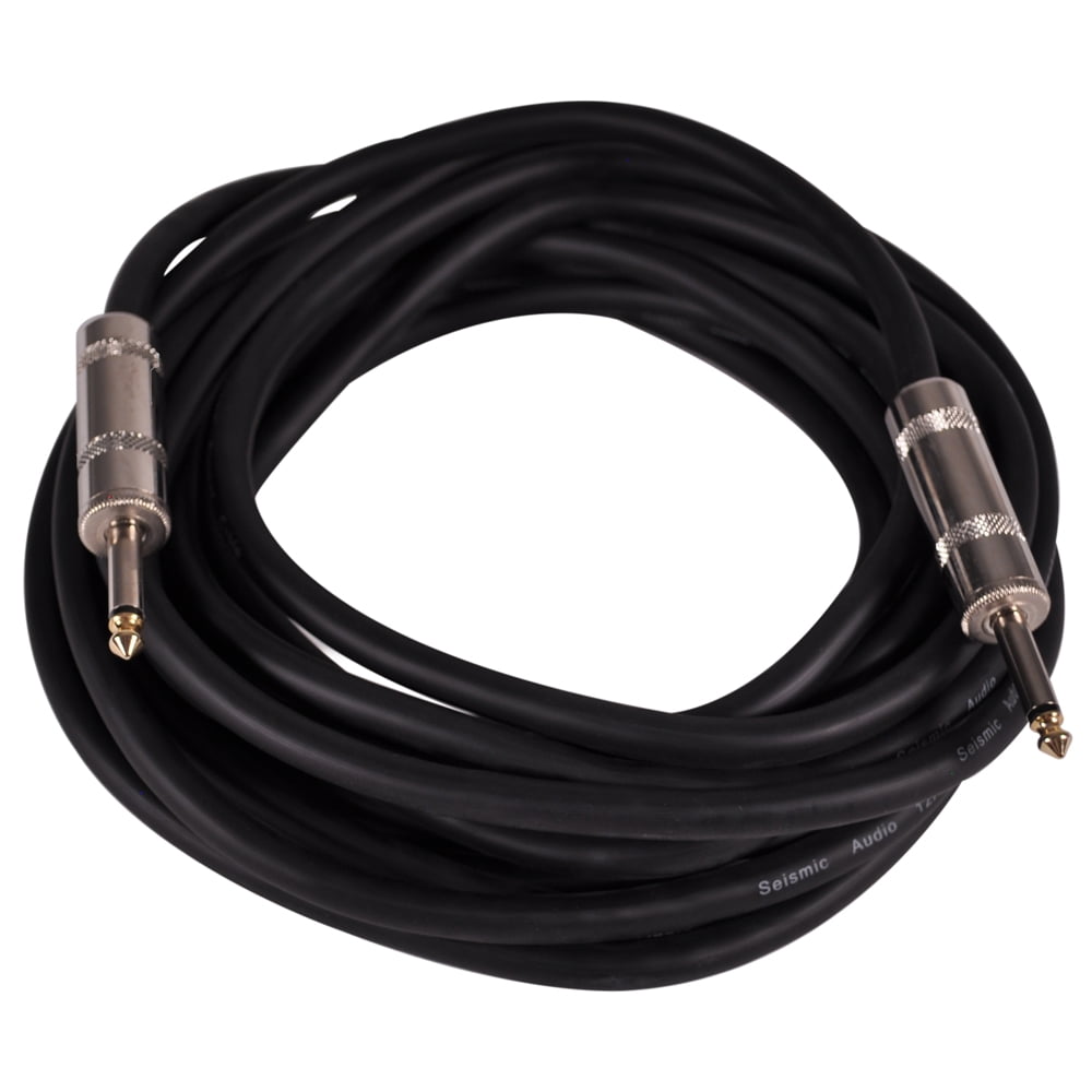 Seismic Audio 25 Foot 1/4" to 1/4" Speaker Cable -12 Gauge 2 Conductor ...