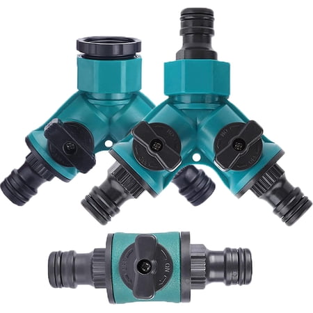 Garden Hose Splitter 2 Way Valve Water Dispenser Connection 2 Way Hose ...