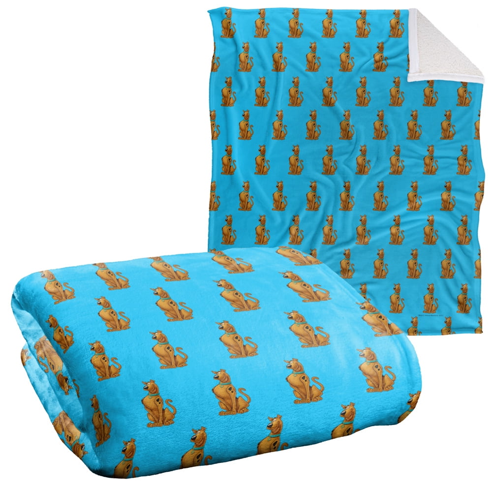Scooby-Doo Blanket, 50"x60", Character Pattern Silky Touch Sherpa Back ...