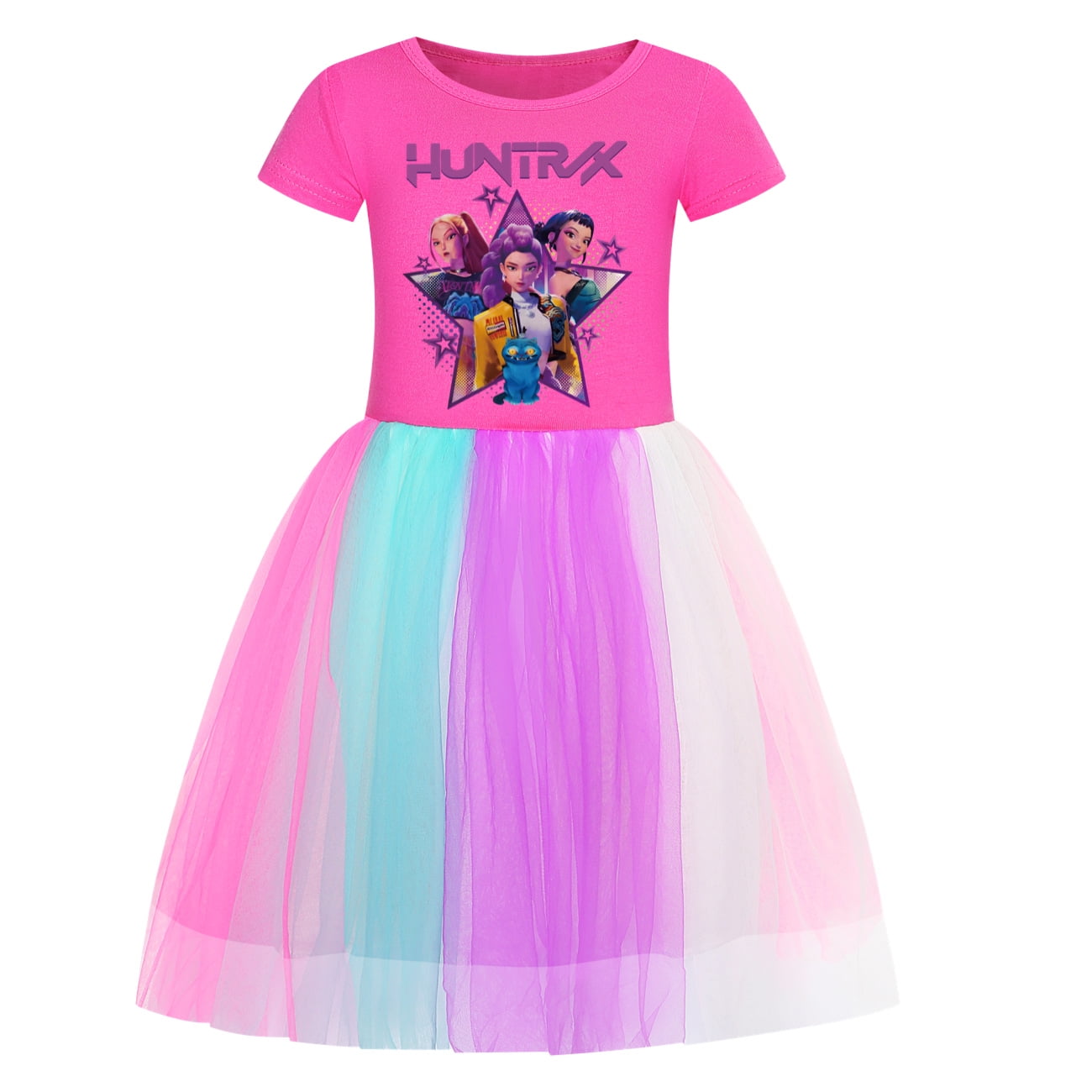 Click here for Abccc Kpop Witcher Girls Star Dress Rainbow Lace D... prices