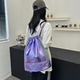 Drawstring Backpacks Fitness Bag Beach Bag Water Resistant Swim Bag Gym Bag - Walmart.com