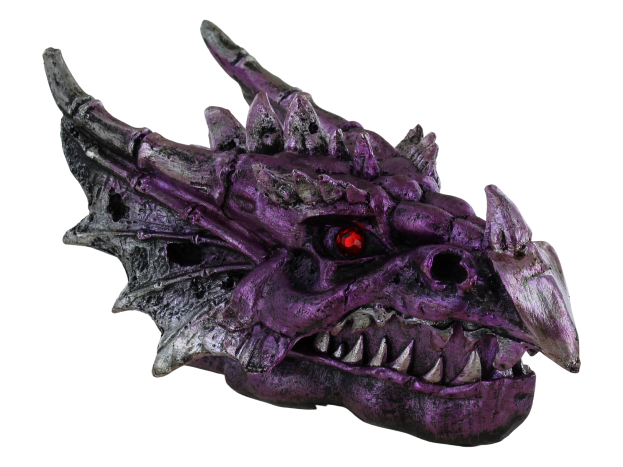 Purple Dragon Skulls On Fire