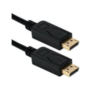 Qvs 6Ft Displayport Ultrahd 4K Black Cable With Blue Connectors & Latches - Walmart.com