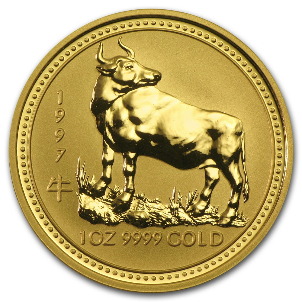 The Perth Mint - 1997 Australia 1 oz Gold Lunar Ox BU (Series I ...