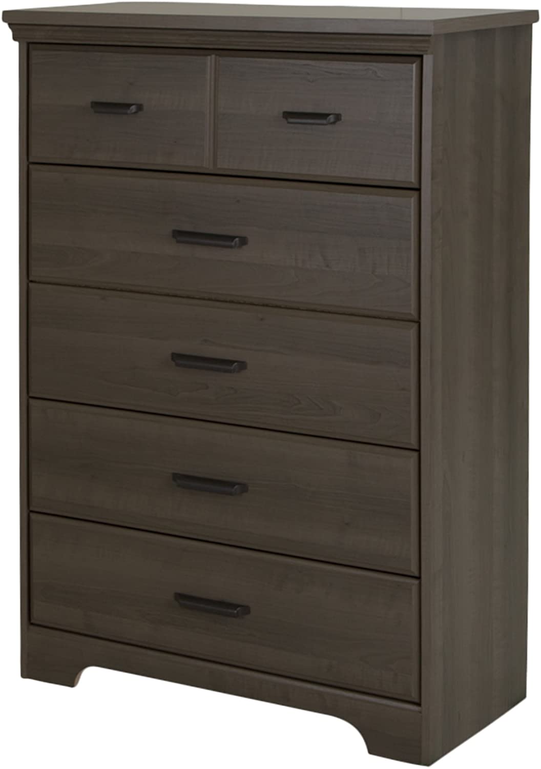 BBNBDMZ Versa 5-Drawer Chest Dresser Gray Maple - Walmart.com