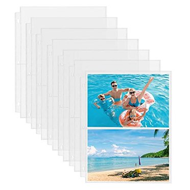 BCW Pro 4-Pocket Photo Protective Page, Holds 3.5" x 5.25" Photos (100 ...