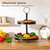 Urban Deco Modern Farmhouse Wooden Decorative Three Tiered Round Trays ...