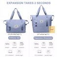 DAKIMOE Women's Weekender Duffel Bag, Travel Carry-On with Wet/Dry ...