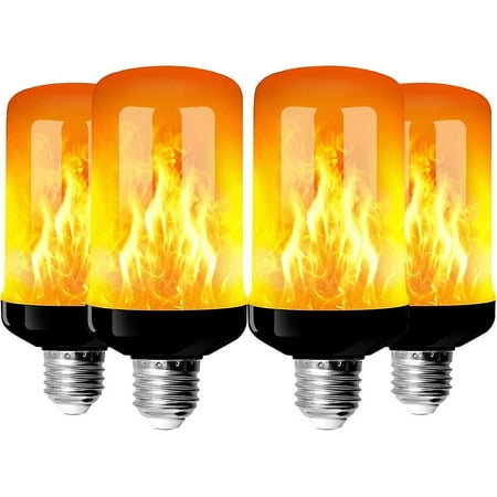 Flame Light Bulb, E27 5w Led Flame Effect Light Bulb With 4 Light Modes ...
