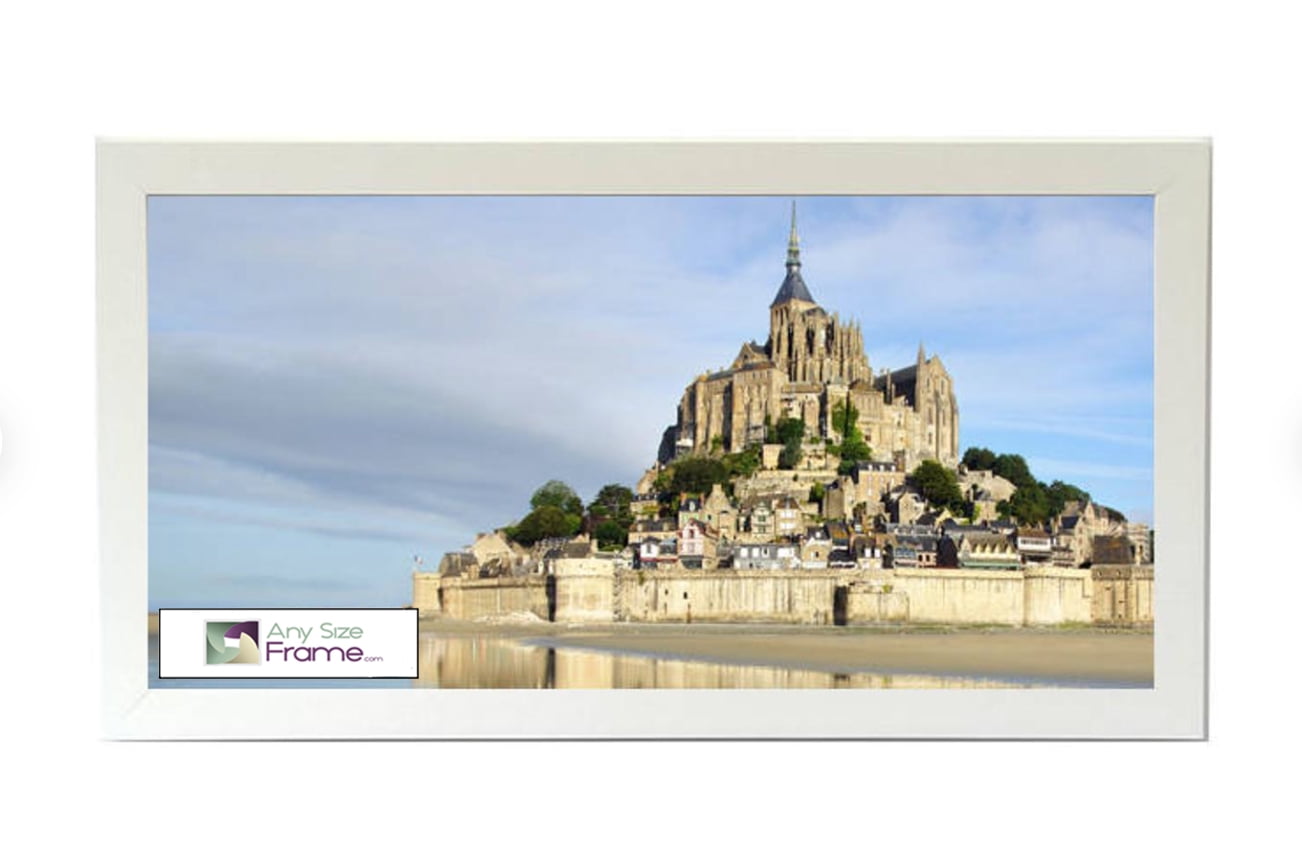 AnySizeFrame Wide Satin White Panoramic Frame - Walmart.com