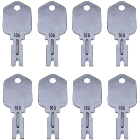 Forklift Key 1430 166 (8 pcs) for Crown Daewoo Yale JLG Komatsu Gradall ...