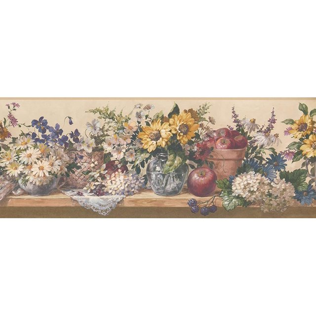Concord Wallcoverings Vintage Aesthetic Garden Wallpaper Border ...