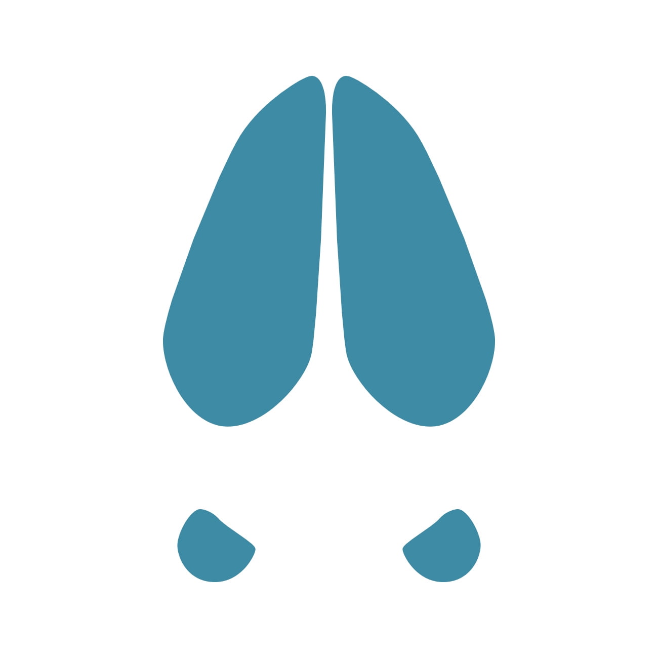 Deer Track Sticker Decal Die Cut - Self Adhesive Vinyl - Weatherproof ...