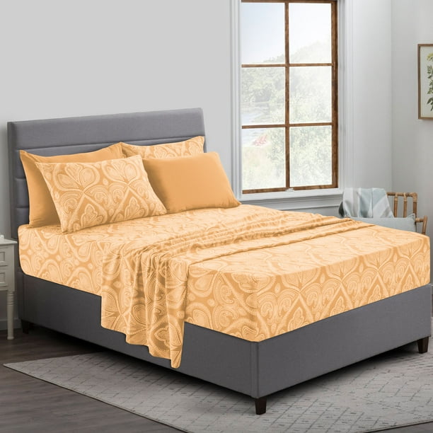Lux Decor Collection Full Size Bed Sheets 16 Inches Deep Pocket Bedding Sheets Pillowcases lux-decor-collection-full-size-bed-sheets-16-inches-deep-pocket-bedding-sheets-pillowcases