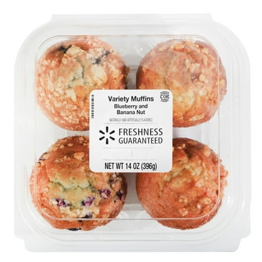Marketside Triple Chocolate Muffins, 14 oz, 4 Count - Walmart.com