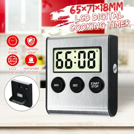 LCD Digital Large Kitchen Cooking Timer Count-Down Up Clock Loud Alarm ...