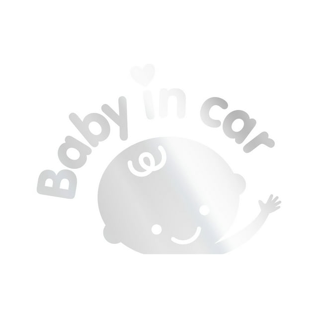 Baby in Car Sticker Decal Die Cut - Self Adhesive Vinyl - Weatherproof ...