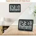 Atomic Digital Wall Clock Battery Operated, Self-Setting, Large Display ...