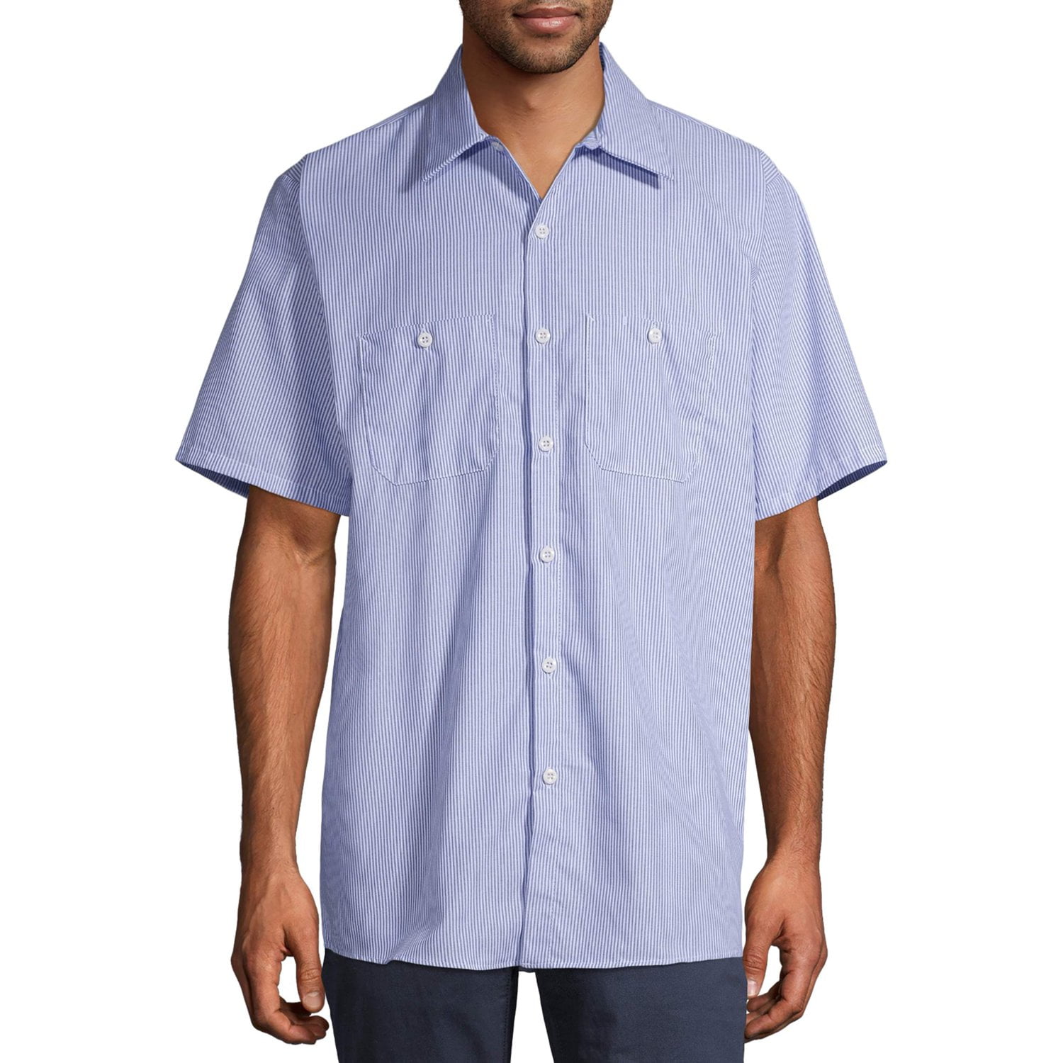 Industrial Stripe Work Shirt - Walmart.com