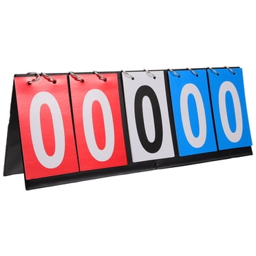 GOGO Sports Scoreboard 4-Digital Portable Tabletop Score Flipper, 00-99 ...