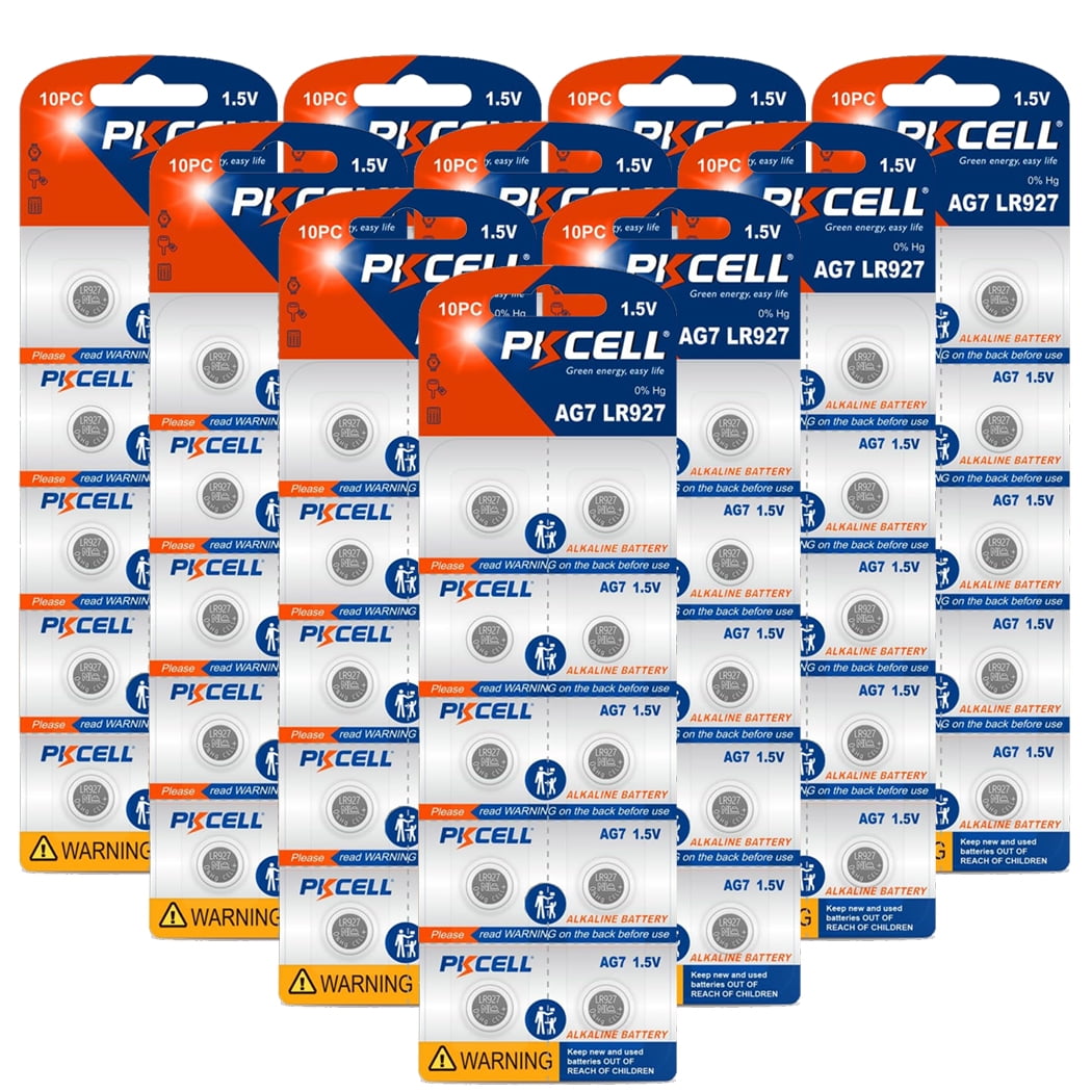 Click here for 100pcs Pkcell Ag7 Lr927 Lr57 Button Cell 1.5v Batt... prices