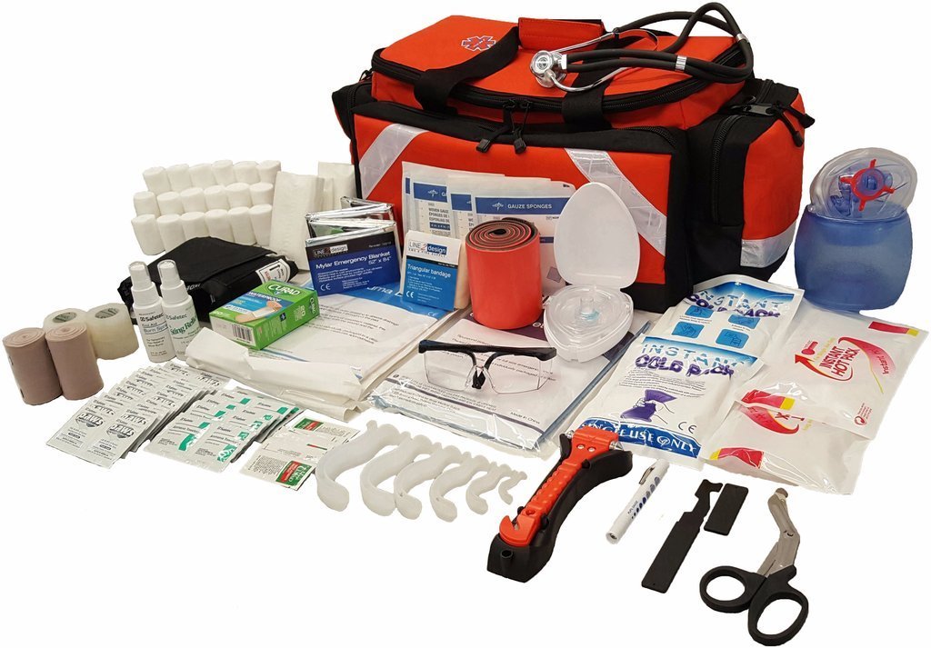 LINE2design Trauma Kit First Aid Fully Stocked EMS Supply Responder Bag ...