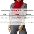 Dailypoc Winter Scarf for Women - Warm Long Knit Tassel Scarf ...