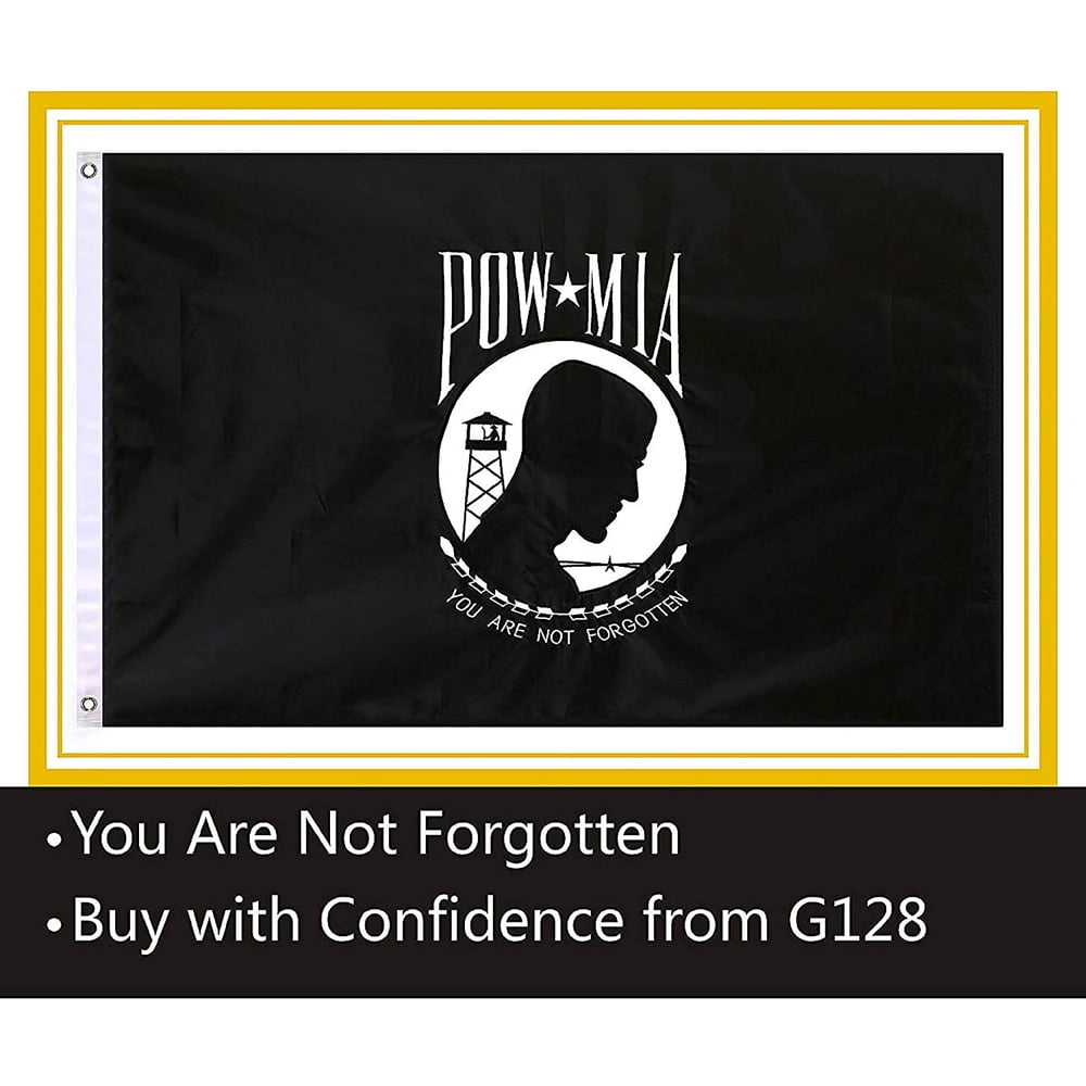 G128 - POW/MIA Black Flag You are Not Forgotten Prisoner War 2x3 ft ...