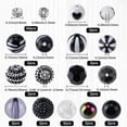 1set DIY Jewelry Making Findings Kits including Round Acrylic Resin ...