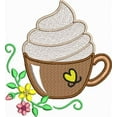 Threadart Machine Embroidery Designs -Coffee(1) - Walmart.com