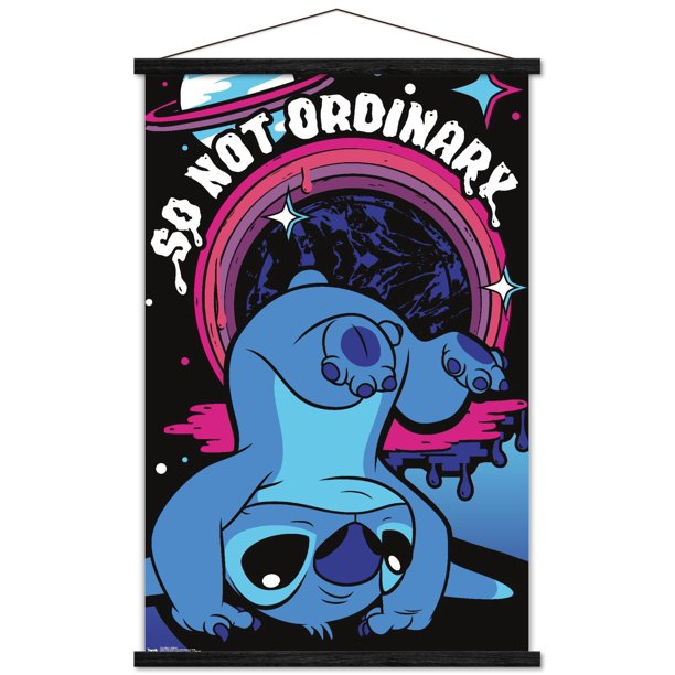 Disney Lilo and Stitch - Ordinary Wall Poster with Wooden Magnetic ...