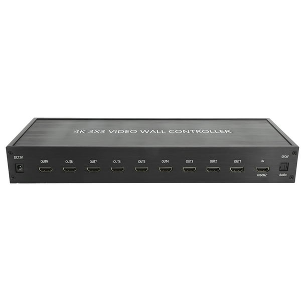 Video Wall Controller, 3840x2160P 9 Display Units Video Processor ...