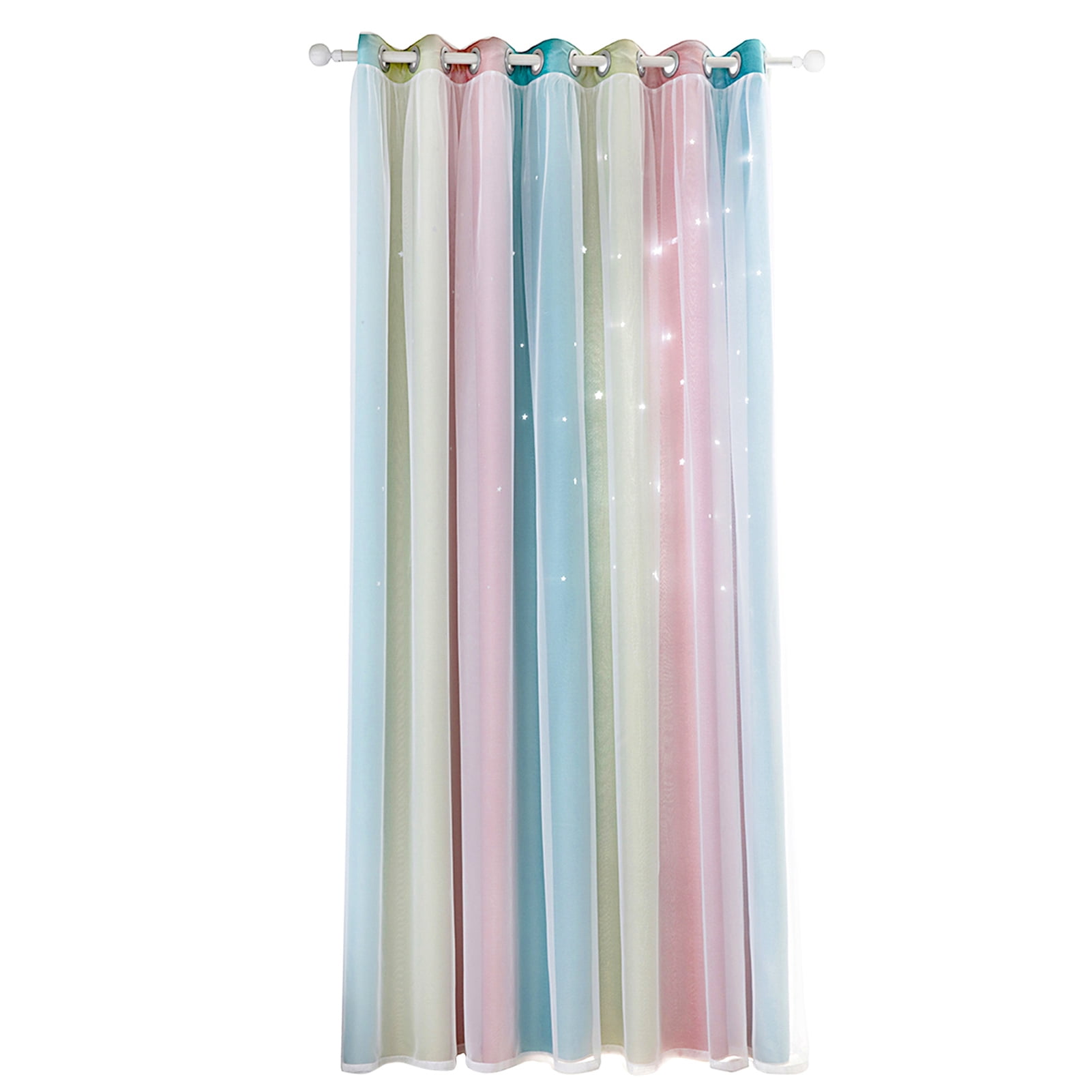 Click here for Tfixol 1pc Curtain Simple Gradient Hollow-Out Star... prices