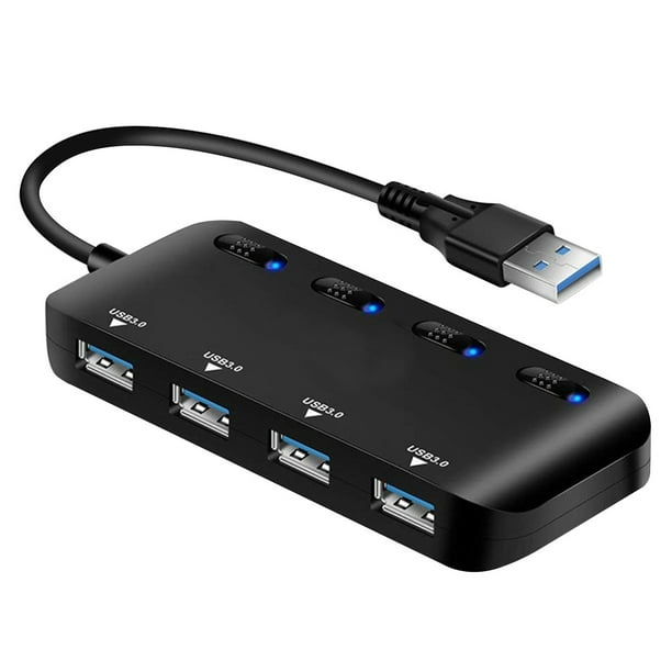 Braveheart 4-Port USB 3.0 Hub Current Protection Data Splitter ...