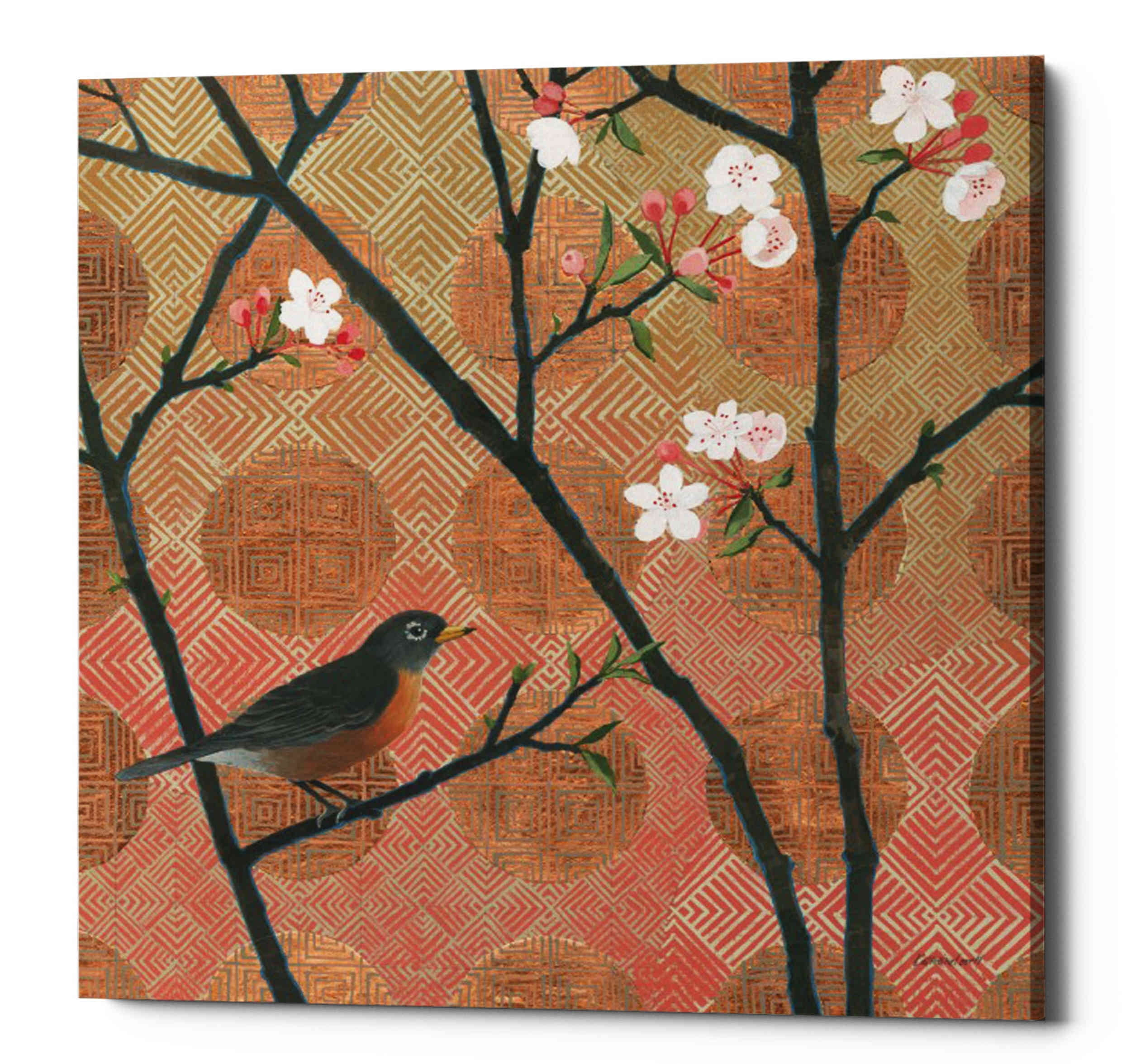 Epic Graffiti 'Cherry Blossoms II' by Kathrine Lovell, Canvas Wall Art ...