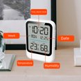 Digital Temperature Humidity Monitor Clock With Precise Measurement For ...
