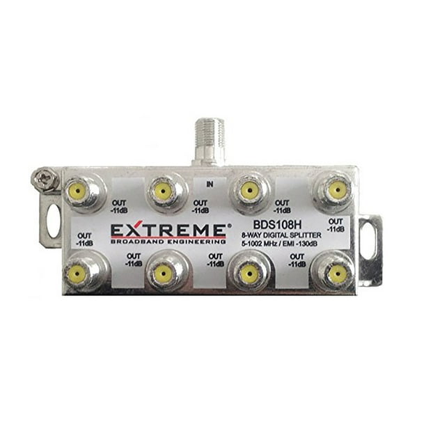 Extreme Broadband BDS108H 8-Way Digital Coaxial Splitter RG6 splitter 5 ...