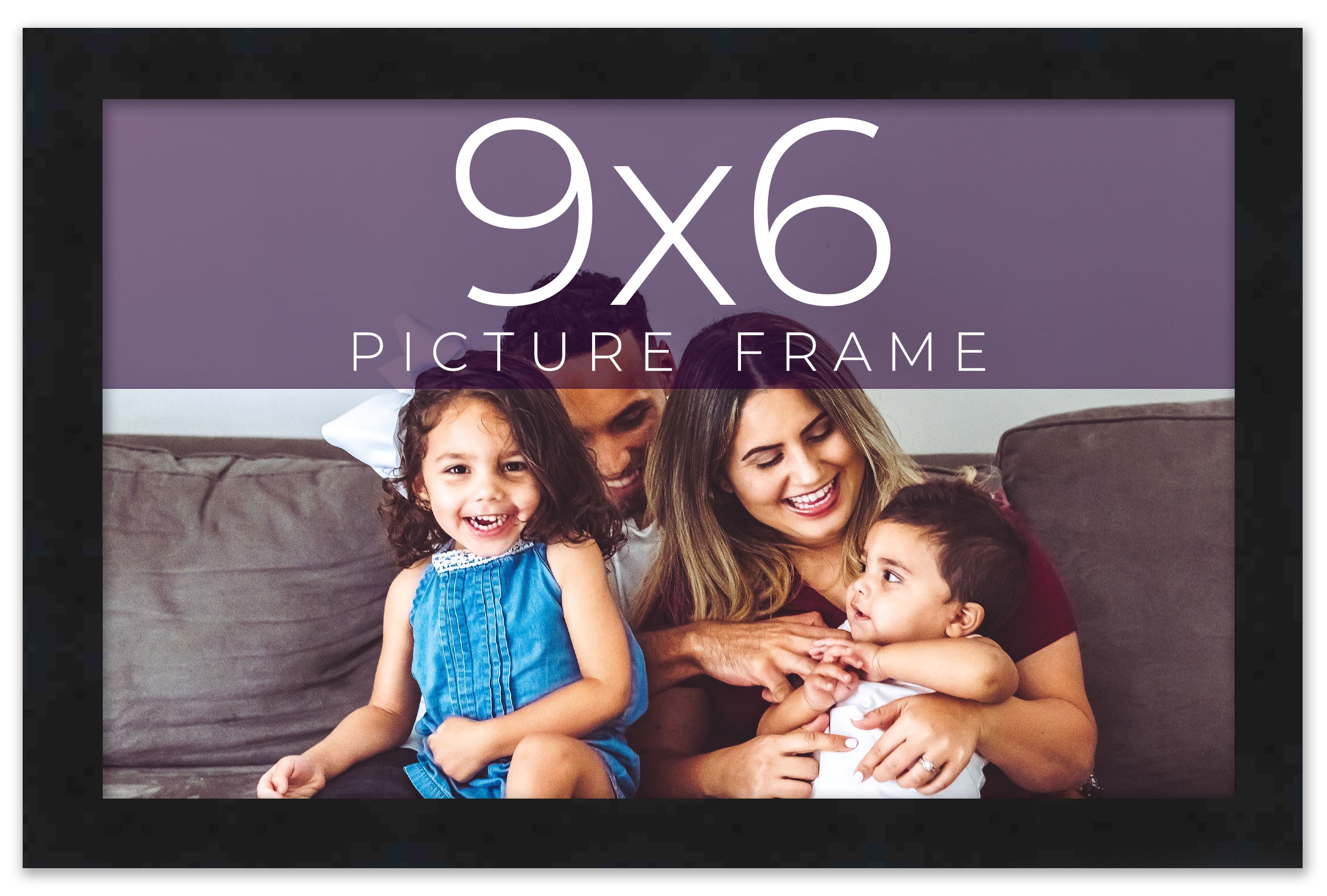 9x6 Frame Black Real Wood Picture Frame Width 0.75 inches | Interior ...