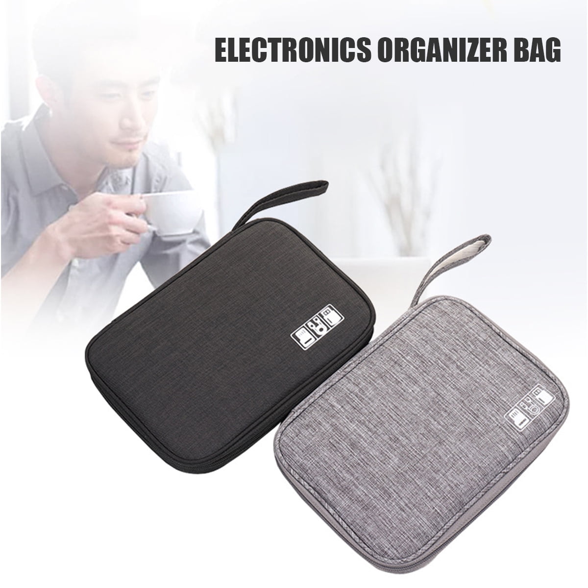 Duety Digital Storage Bag USB Data Cable Organizer Electronics ...