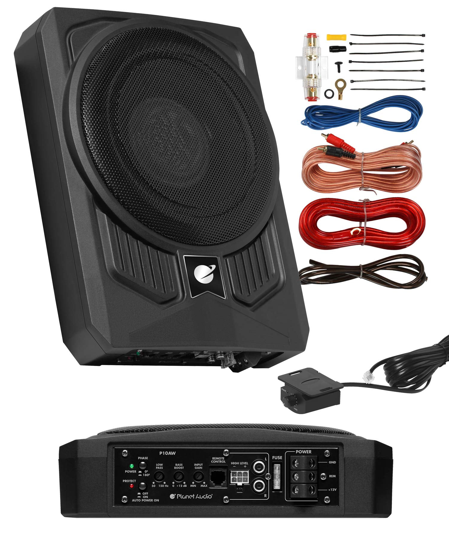 Subwoofer amplificado para automóvil Planet Audio P10AWK: 1000 vatios ...