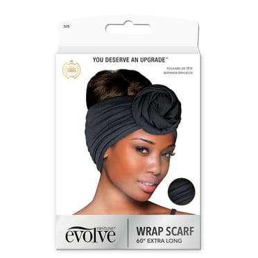 Evolve Satin Wide-Edge Bonnet, Black, 1 Count - Walmart.com