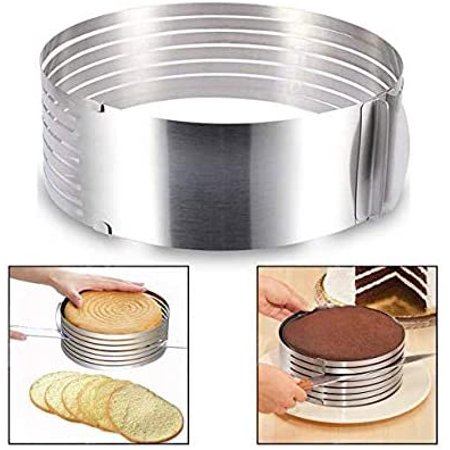Adjustable Stainless Steel Mold Layer Mousse Cake Slicer Kit, healthy ...