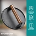 Cast Iron Round Burger Smasher - Food Grade Smash Burger Press with ...