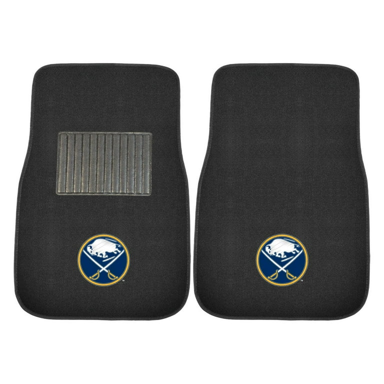 Fan Mats NHL Hockey Embroidered Car Mat Set of 2