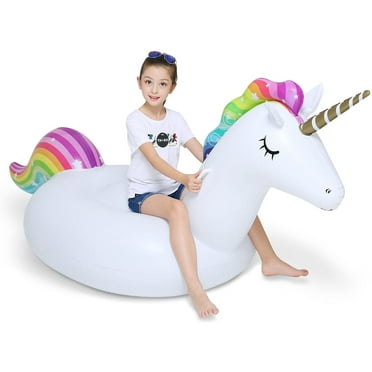 Intex Giant Inflatable Magical Mega Unicorn Island Ride On Swimming ...