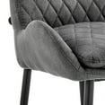 Charcoal Fabric Black Finish 26" Counter Height Bar Stool | Versatile ...