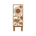 Corten Steel Garden Stake Decorative Outdoor Privacy Screen Durable ...